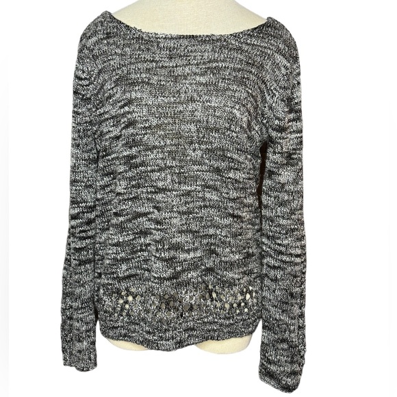 KEREN hart | Sweaters | Nwt Karen Hart Gray Woven Knitted Sweater With ...